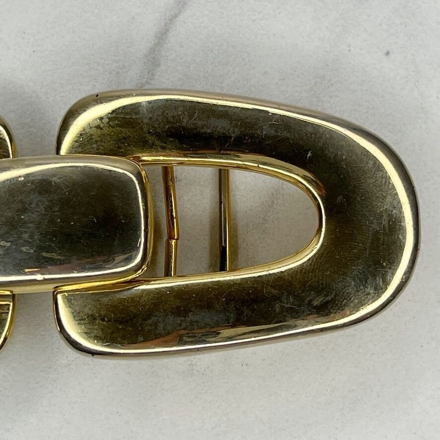 Vintage 2 Piece Interlocking Gold Tone Belt Buckle - Etsy
