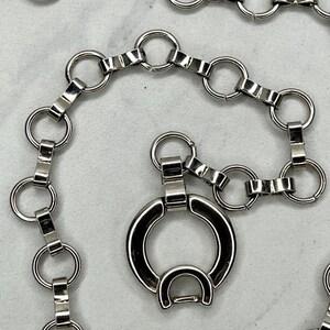 Soho Design Vintage Horsebit Silver Tone Chain Link Belt OS One Size - Etsy