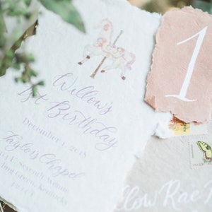 ONE Set of Personalized Keepsake Stationery or Invitation Suite for ...