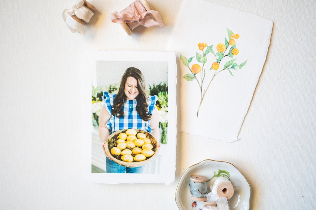 5x7 Photo Print on Handmade Cotton Paper With Deckled Edge - Etsy