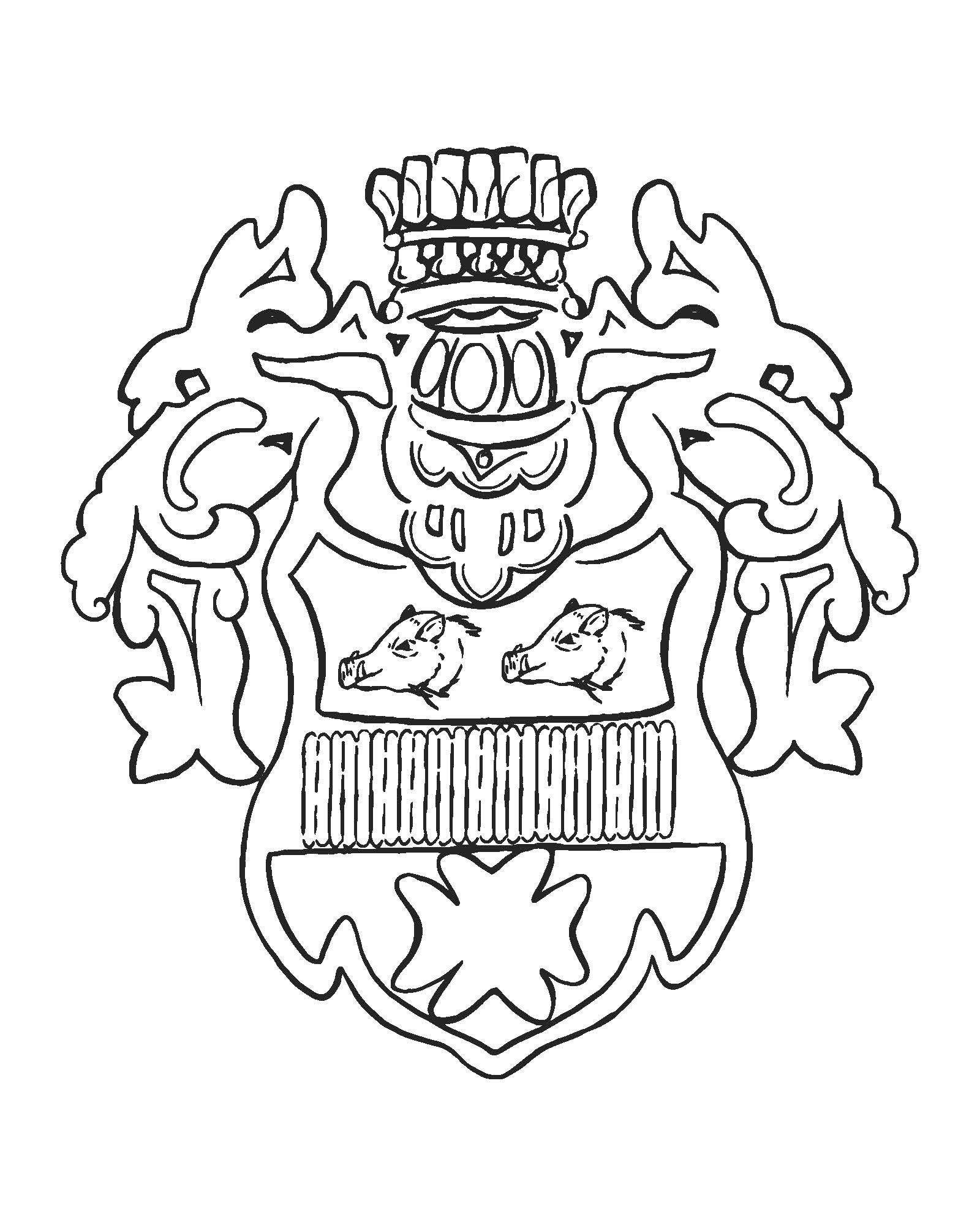 Line Drawing Custom Crest or Wedding Logo DEPOSIT LISTING | Etsy