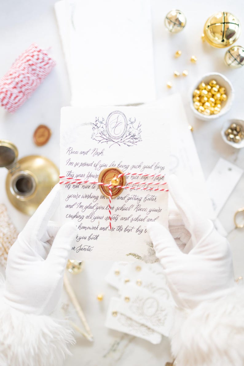 Handwritten Letter From Santa: North Pole Fir Handmade Paper ...