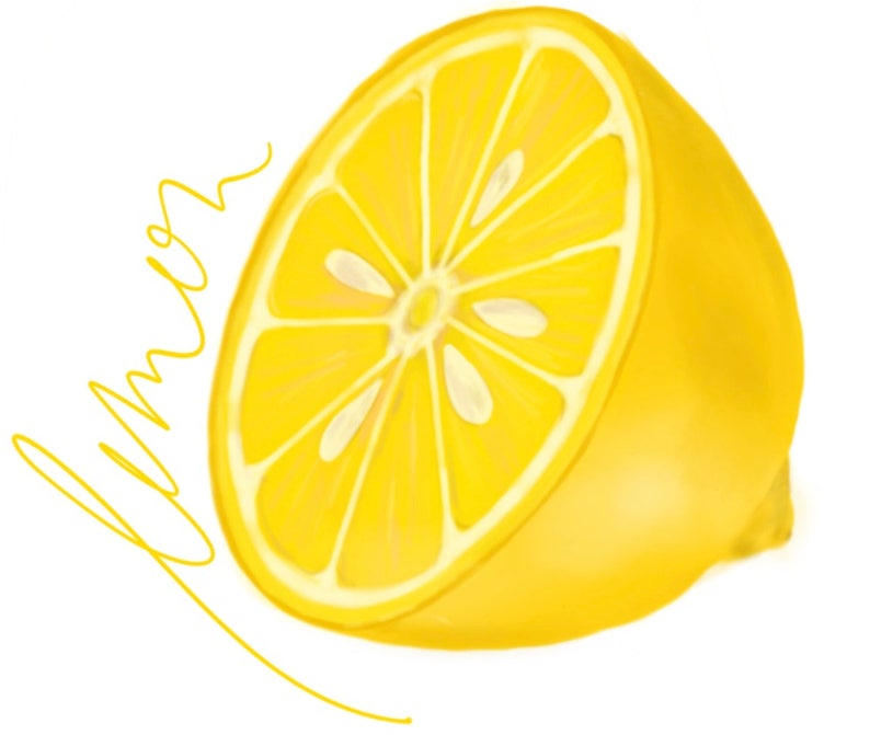 Digital Lemon Wreath Download | Etsy