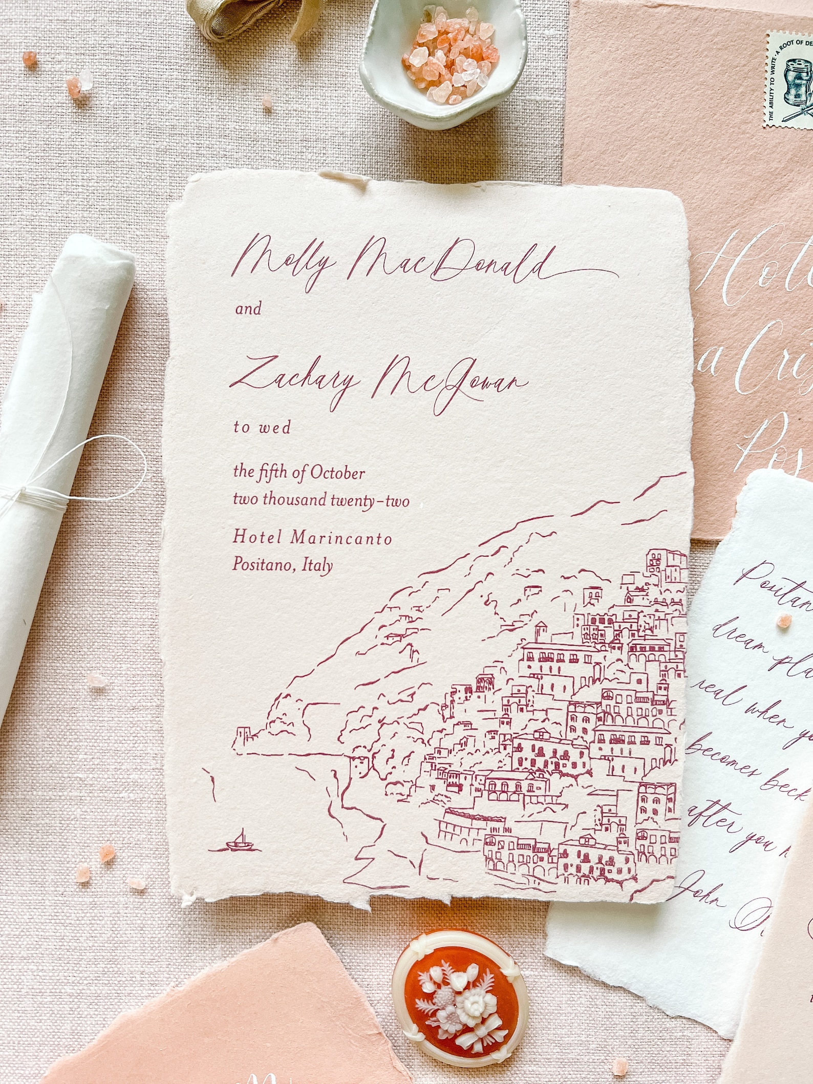 Custom Pen and Ink Venue Illustration: Wedding, Home, Building (digital ...