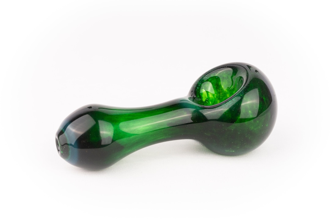Experimental Green Glass Pipe - Etsy