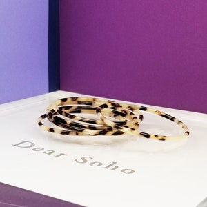 Lisa Light Ivory Tortoise Bangle Tortoise Stacking Bangle | Etsy
