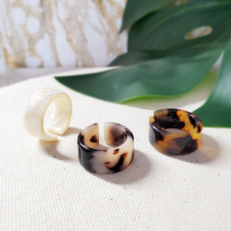 Tortoise Shell Rings - Etsy