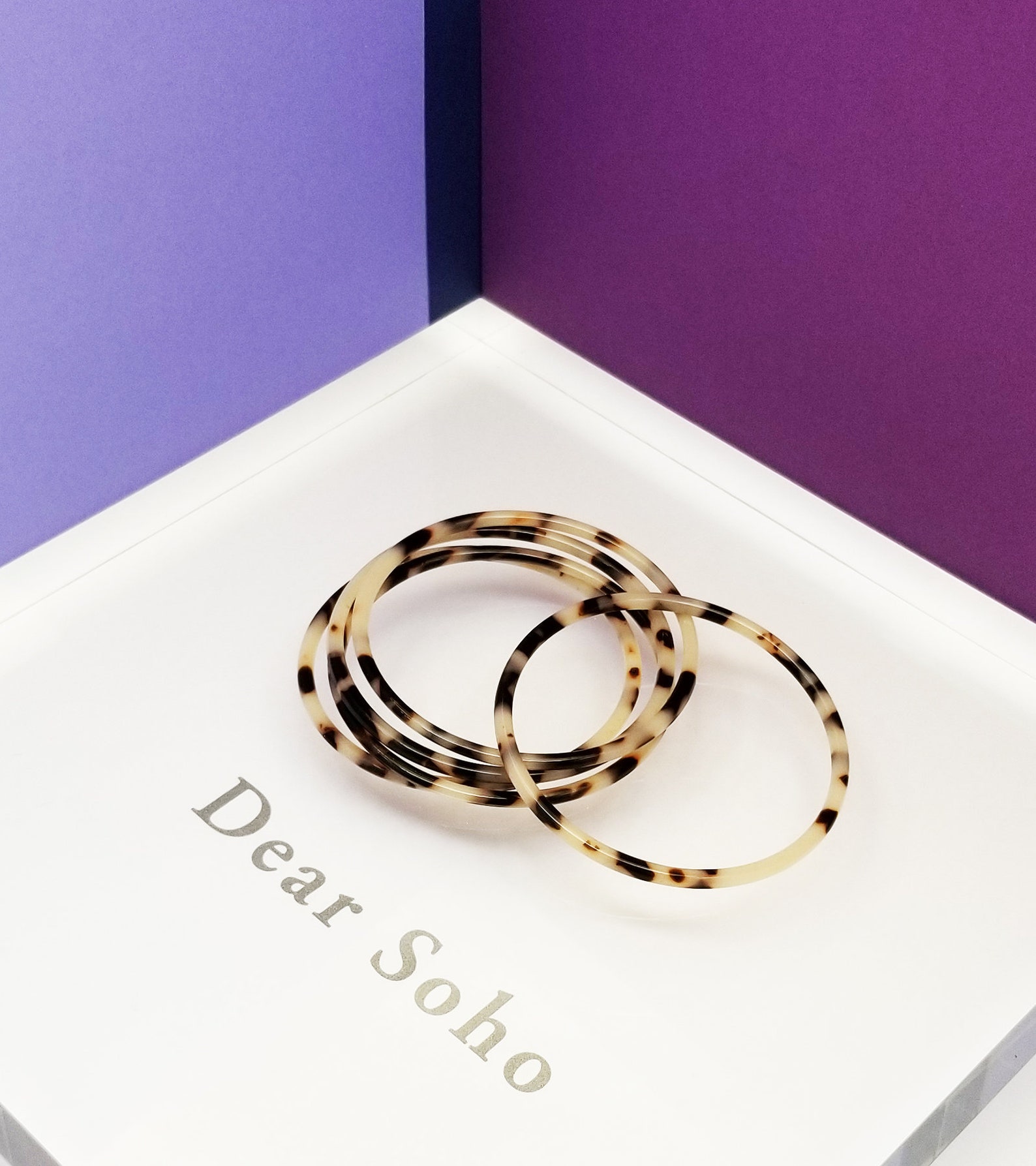 Lisa Light Ivory Tortoise Bangle Tortoise Stacking Bangle | Etsy