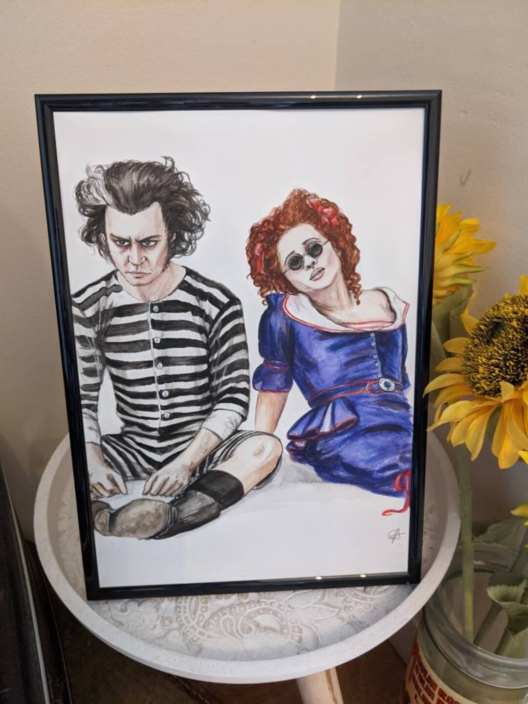 A4 Fine Art Print Sweeney Todd Watercolour Artwork - Etsy