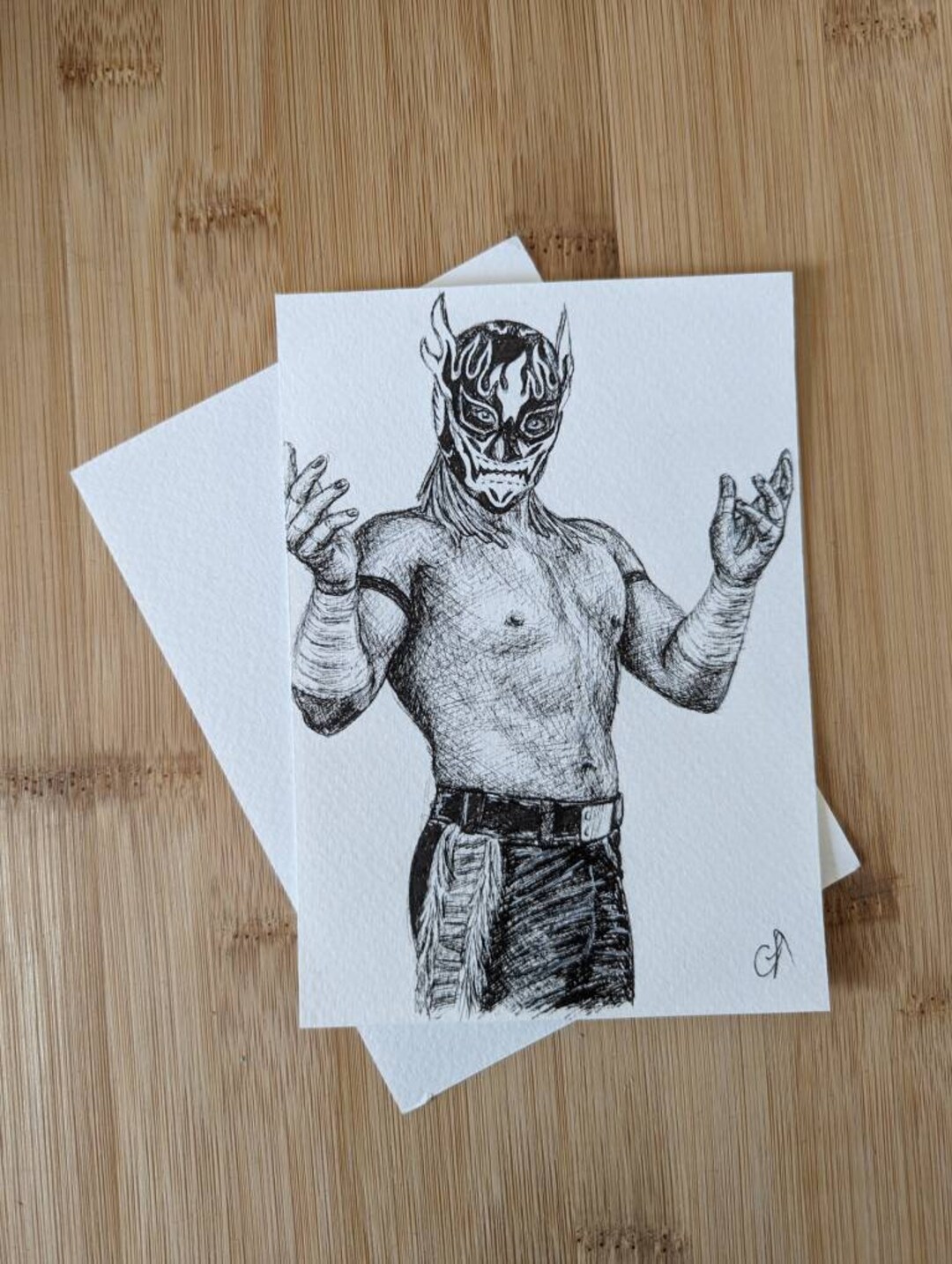 El Desperado Original A6 Pen Sketch, One off Exclusive Drawing - Etsy