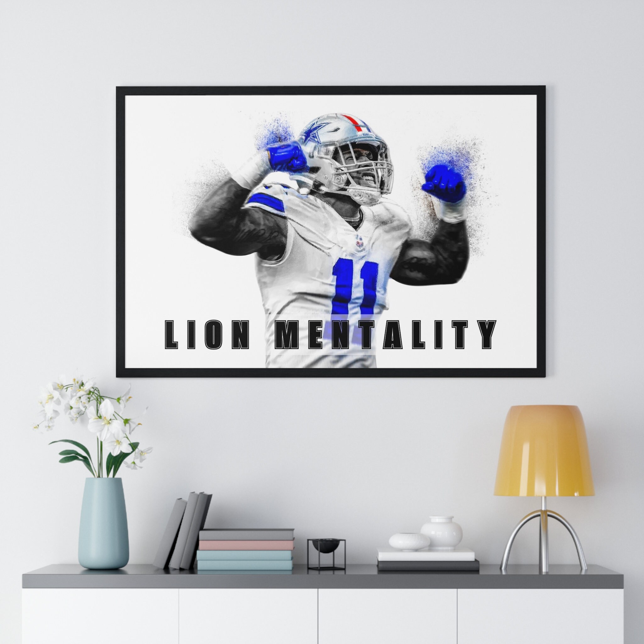Micah Parsons Inspirational Poster lion Mentality - Etsy