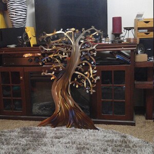 Unique Home Decor Metal Wall Art Tree / Plasma Cut Olive Tree ...