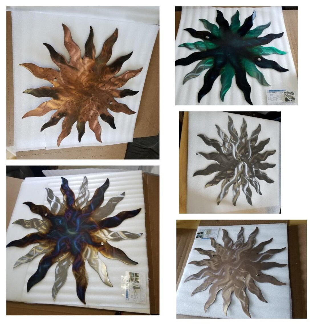 Metal Wall Art Unique Home Decor Sun Unique Sun Wacky Sun | Etsy