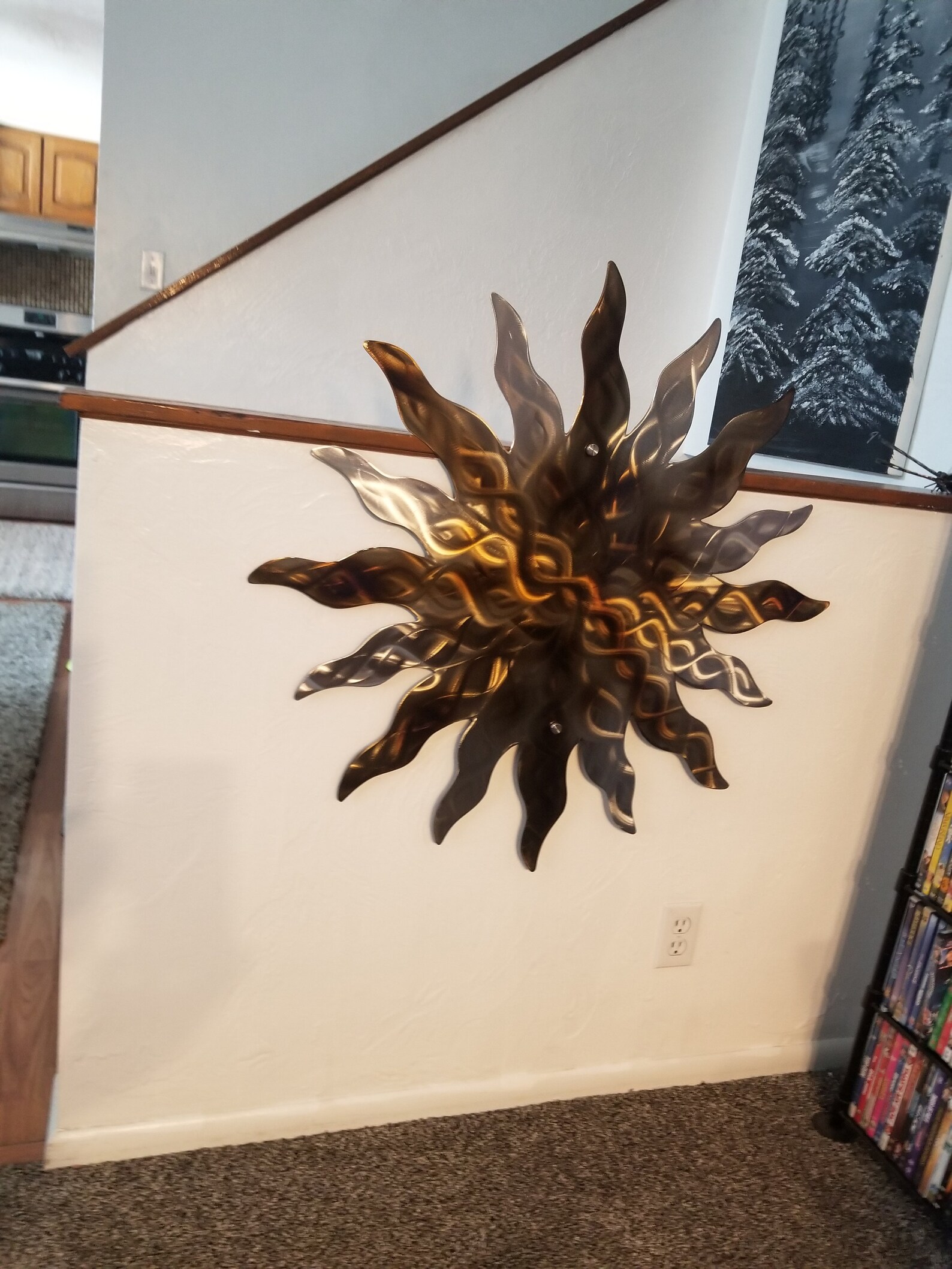 Wall Decor Sun Indoor Large Sun Outdoor Wall Decor Recycled - Etsy