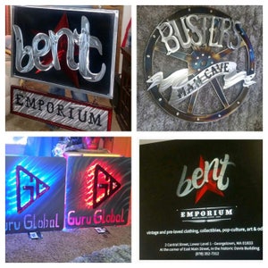 Large modern led lit Custom sign design ETSY handmade custom | Etsy