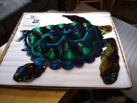 Turtle wall decor Metal Plasma cut design ETSY handmade Sea | Etsy