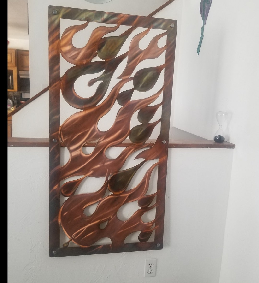 Large Privacy Panel, Decorative Artwork Panel, Rustic Privacy Screen ...