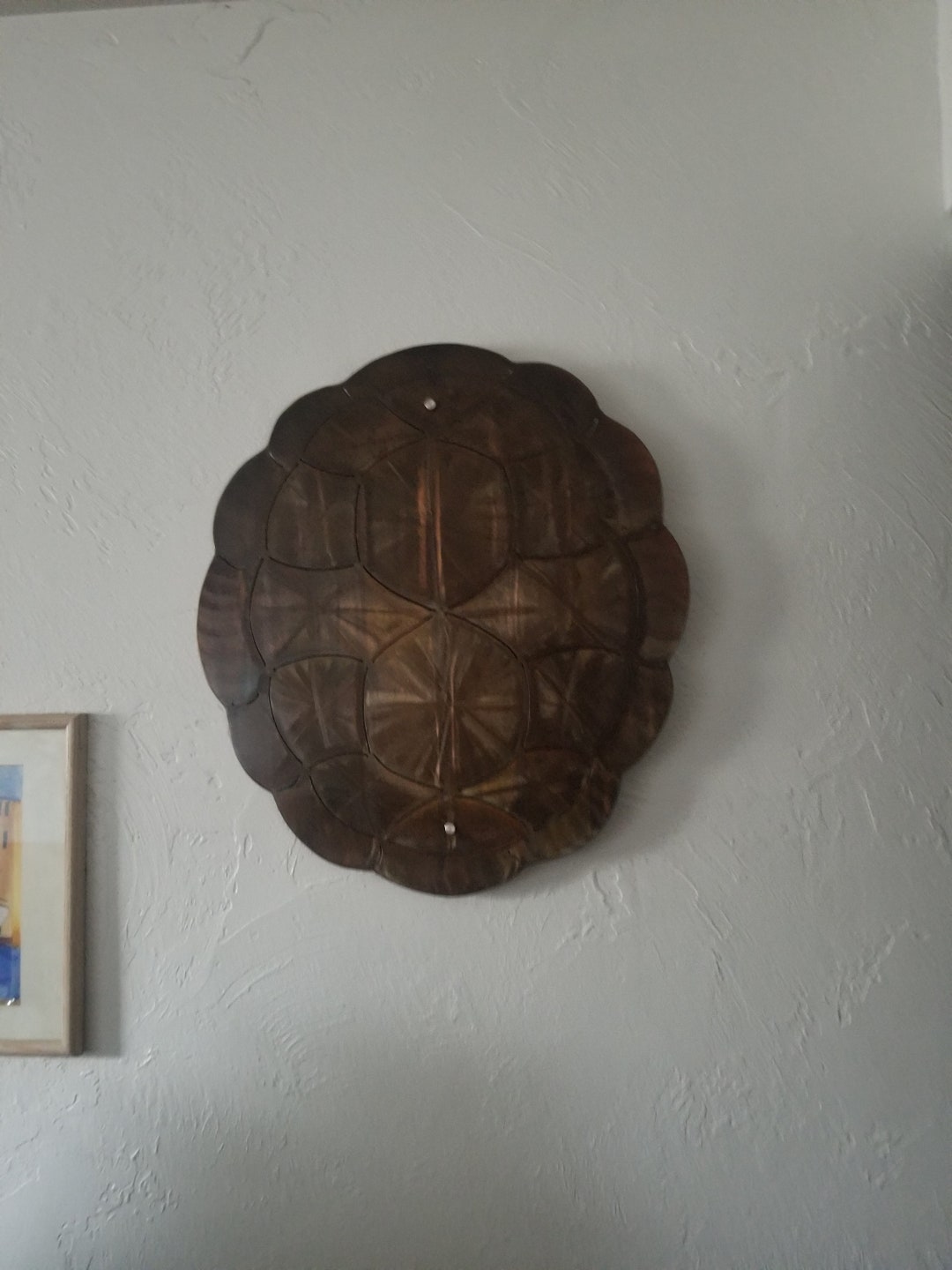 Rustic Sea Turtle Metal Wall Sculpture Indoor Outdoor Handmade Turtle ...