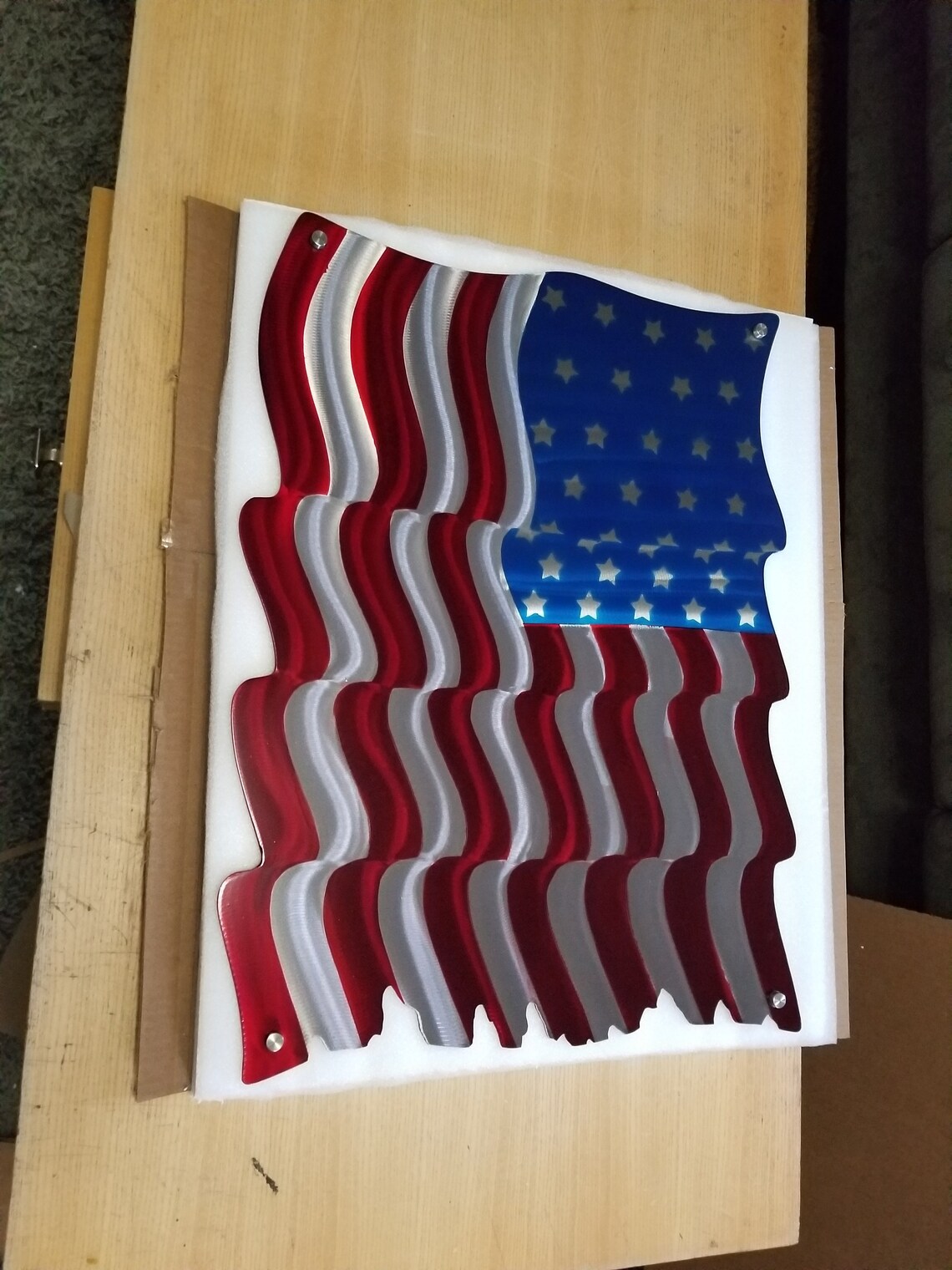 American Flag / Metal Wall Art / Outdoor Flag / ETSY Handmade - Etsy