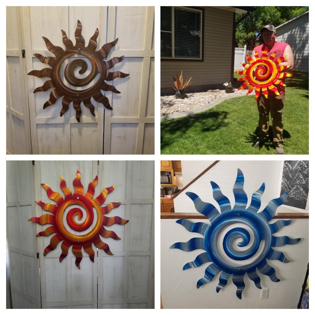 Sun Metal Wall Art Many Sizes Unique Sun Wall Hanging Metal Wall Art ...