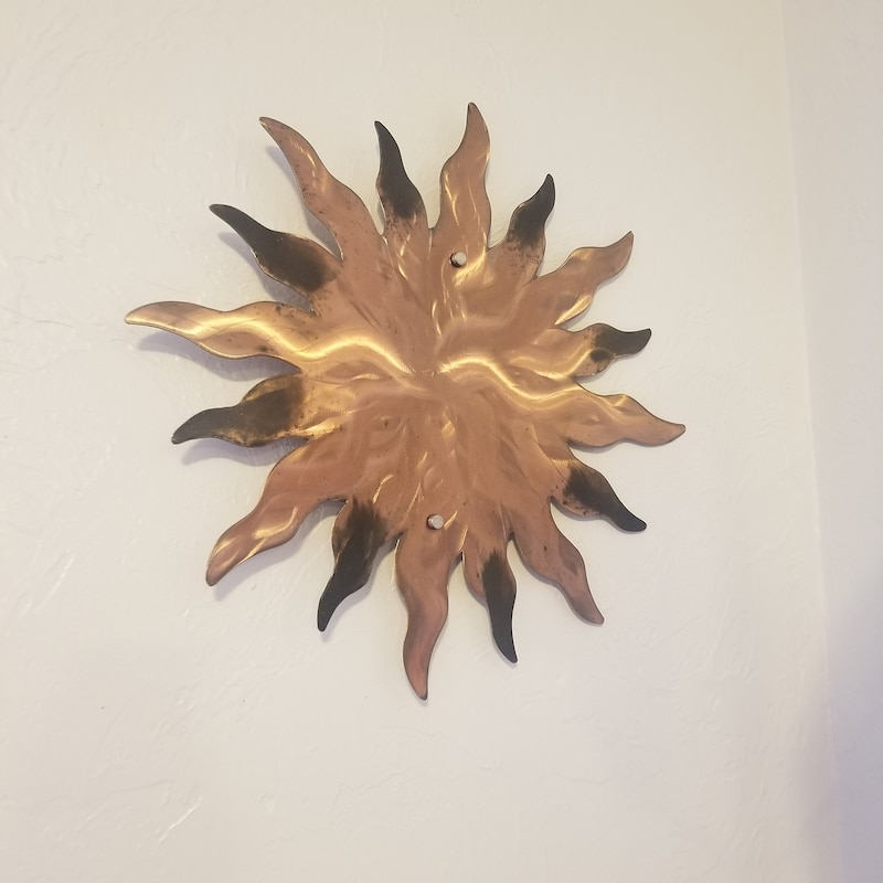 Copper Sun Wall Art - Etsy