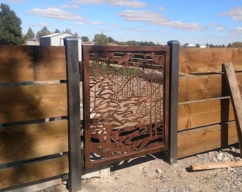 Modern Metal Gate Horizontal Lines - Etsy