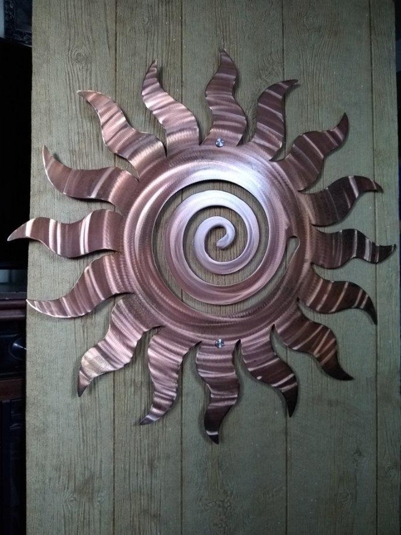 Metal Sun Steel Wall Decor Metal Wall Art / Metal Home Decor / - Etsy