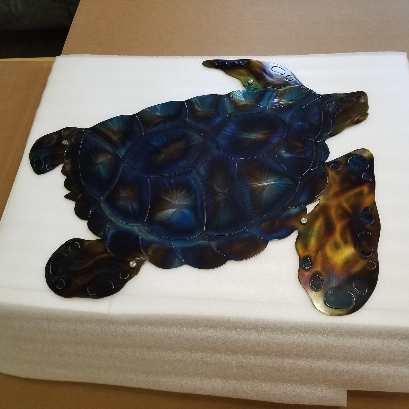 Metal Wall Art Turtle Metal ETSY Handmade Wall Decor Turtle Design ...