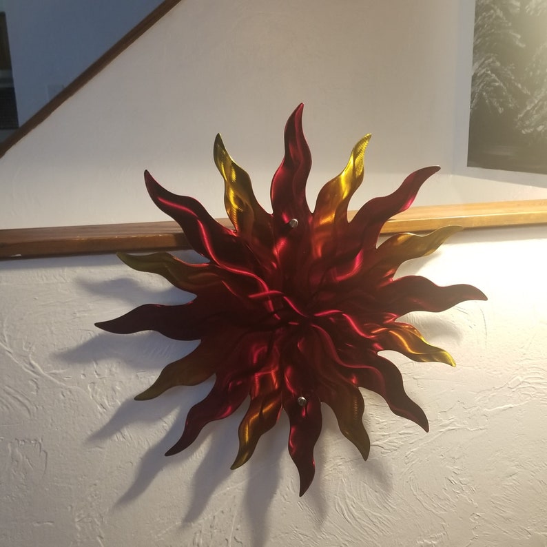 Plasma Cut Sun Metal Wall Art / Wall Decor Sun / ETSY Garden Art Sun ...