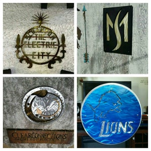 Rustic Metal Sign Custom Business Logo Design Personalized Metal Sign ...