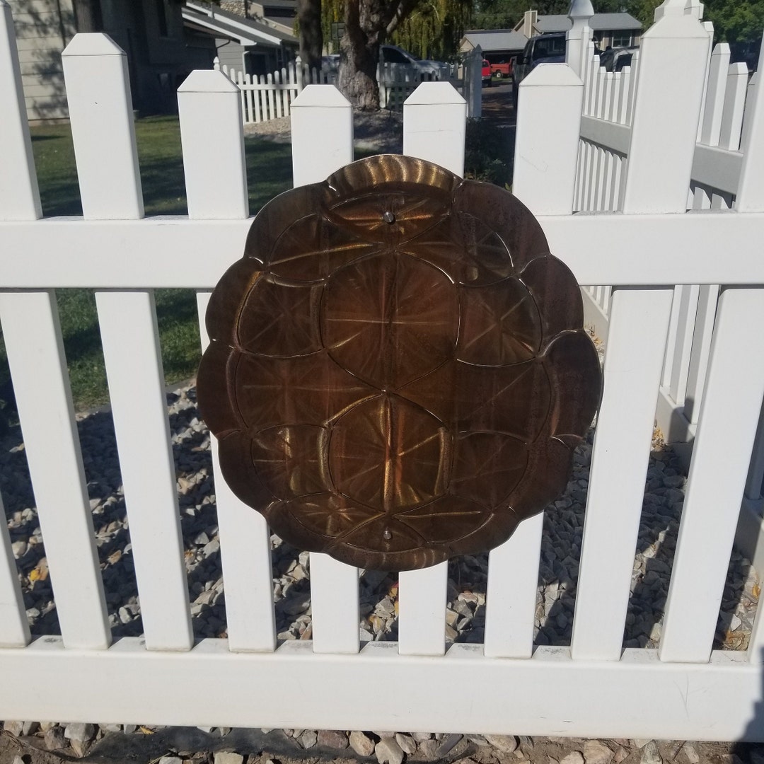 Large Wall Art Patio Decor Rustic Turtle Shell Indoor Outdoor Art ETSY ...