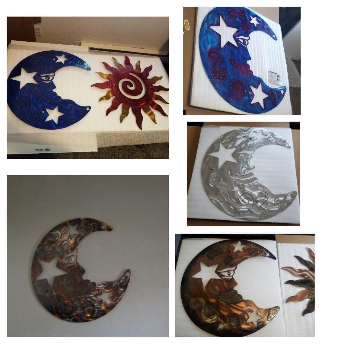 Metal Wall Art Celestial Patio Decor ETSY Handmade Sun With | Etsy