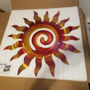 Sun Metal Wall Art Decoration, Large Tribal Sun Tribal Art Metal Wall ...