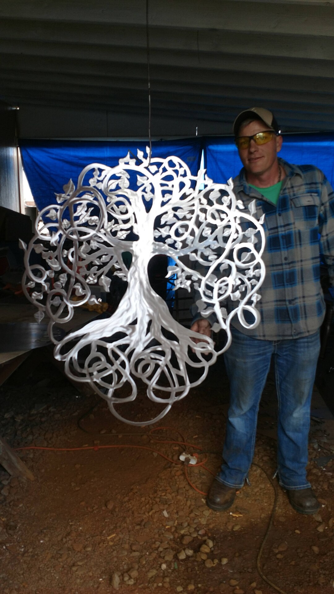 Modern Silver Tree of Life Fall Home Decor ETSY Handmade - Etsy