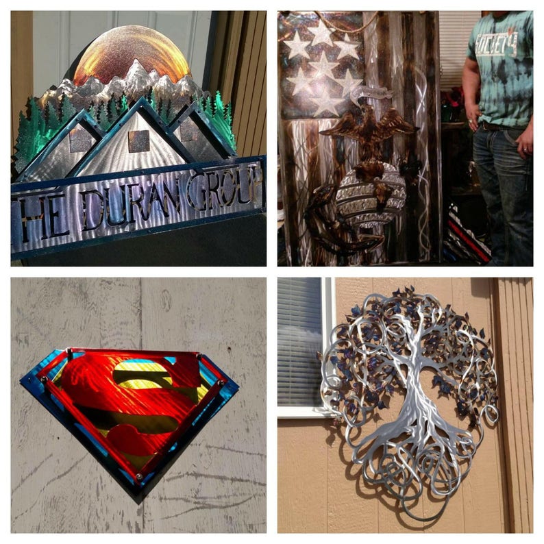 Custom Signs Custom Metal Art Sign Customized Logo Signs | Etsy