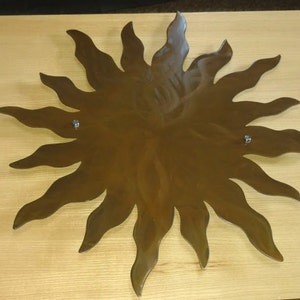 Rustic Metal Wall Art Sun Farmhouse Modern Decor - Etsy