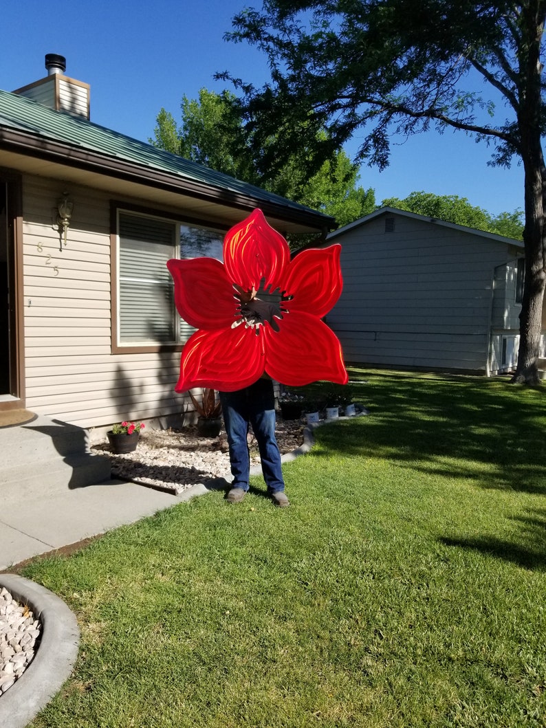 Metal Flower Wall Art Flower Wall Decor/ Large Metal Flowers - Etsy