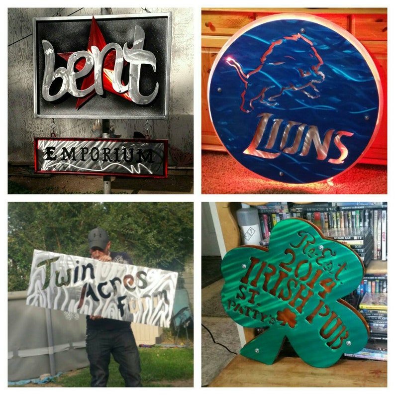 Custom Double Layer Sign and Business Signs Plasma Cut Wall - Etsy Canada