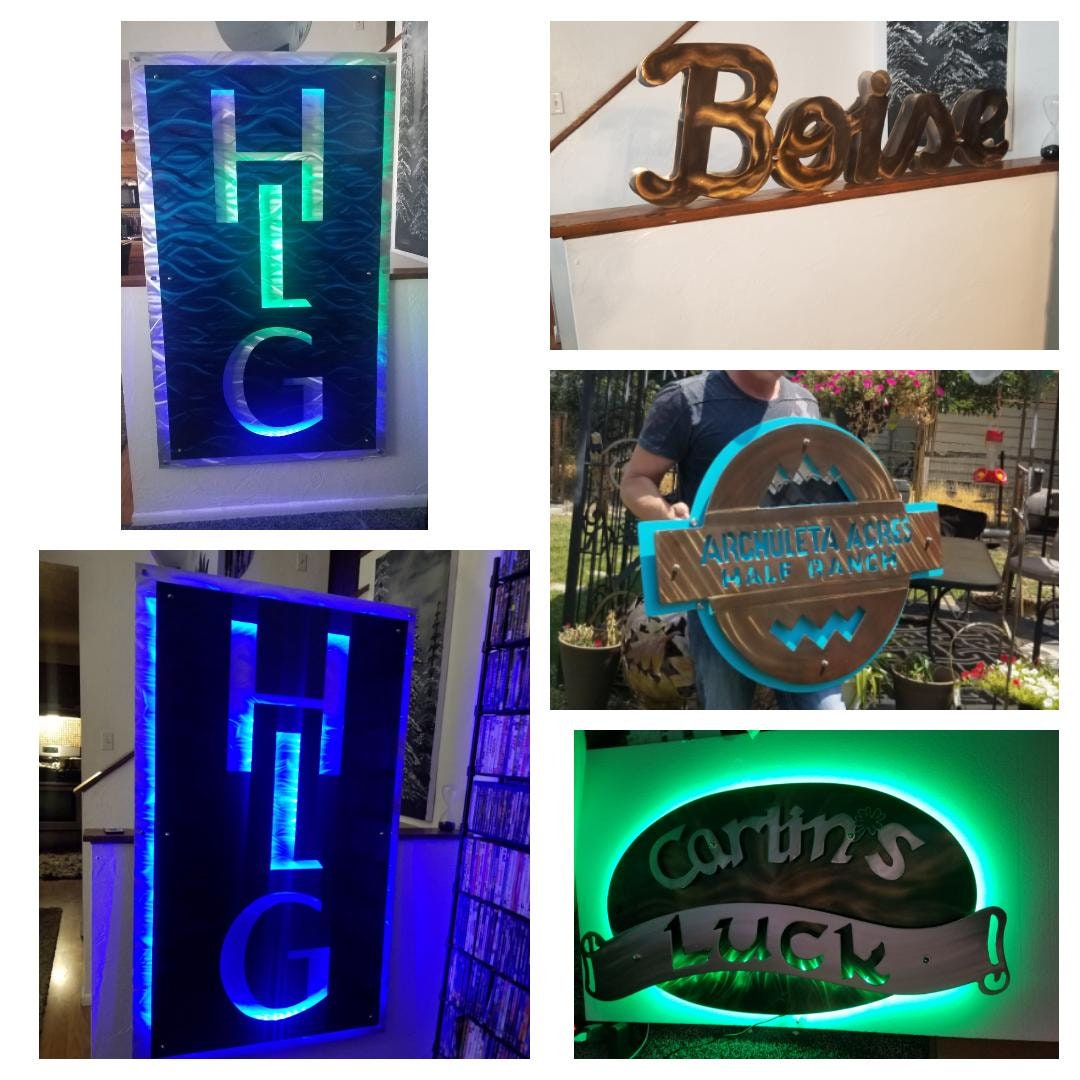 Large Signs Custom Metal Business Signs Logo ETSY Personalized Metal ...