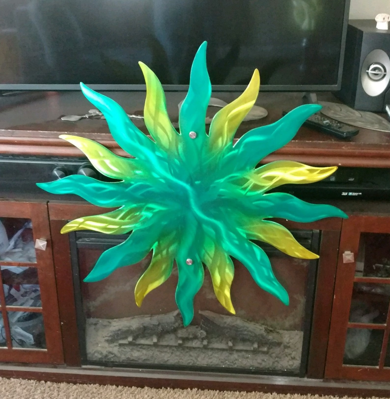 Metal Wall Art Unique Home Decor Sun - Unique Sun - Wacky Sun Metal ...