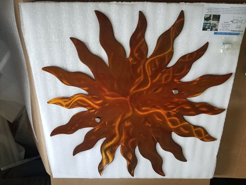 Sun Metal Wall Art Many Sizes Colorful Unique Sun Wall Hanging - Etsy