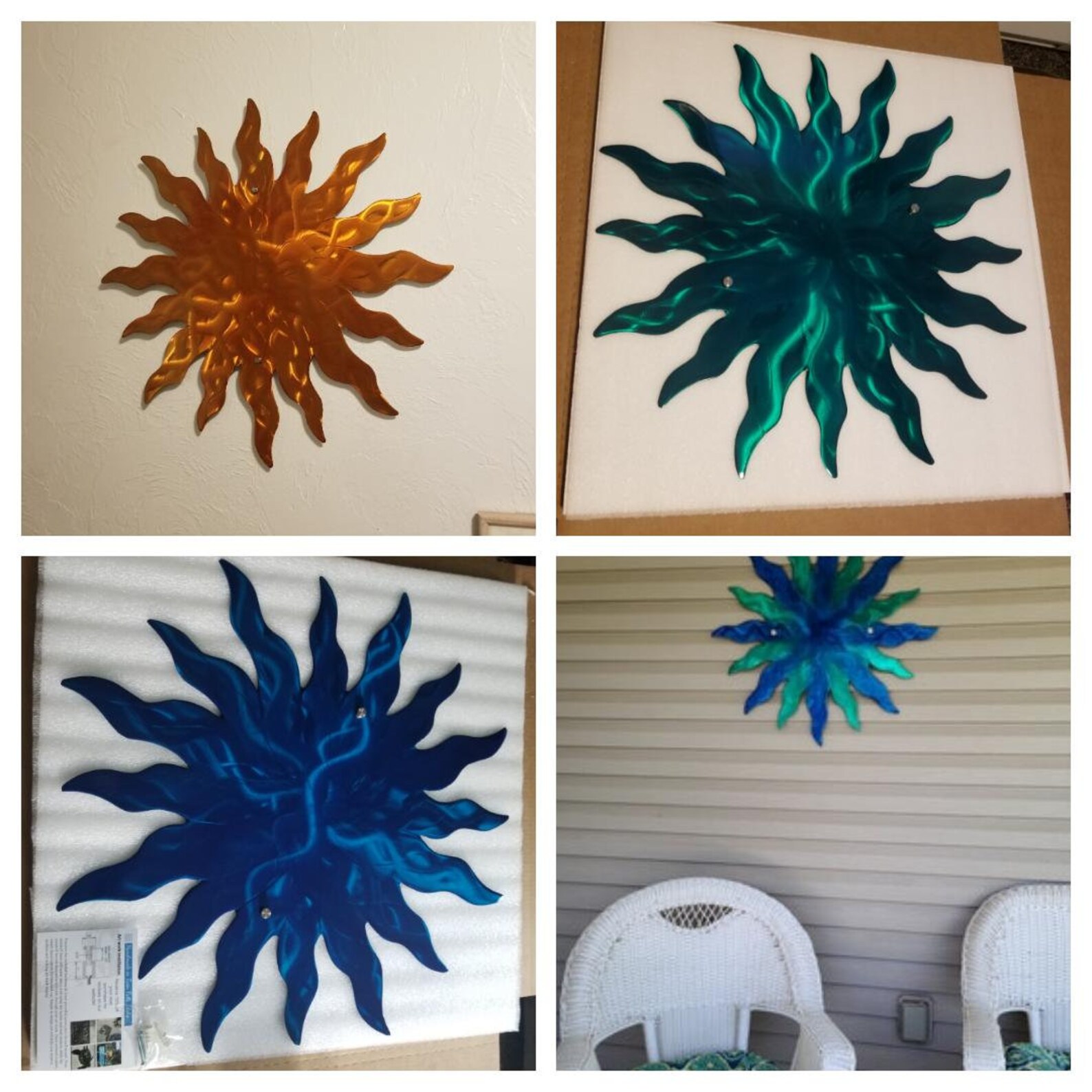 Wall Decor Sun Indoor Large Sun Outdoor Wall Decor Recycled - Etsy