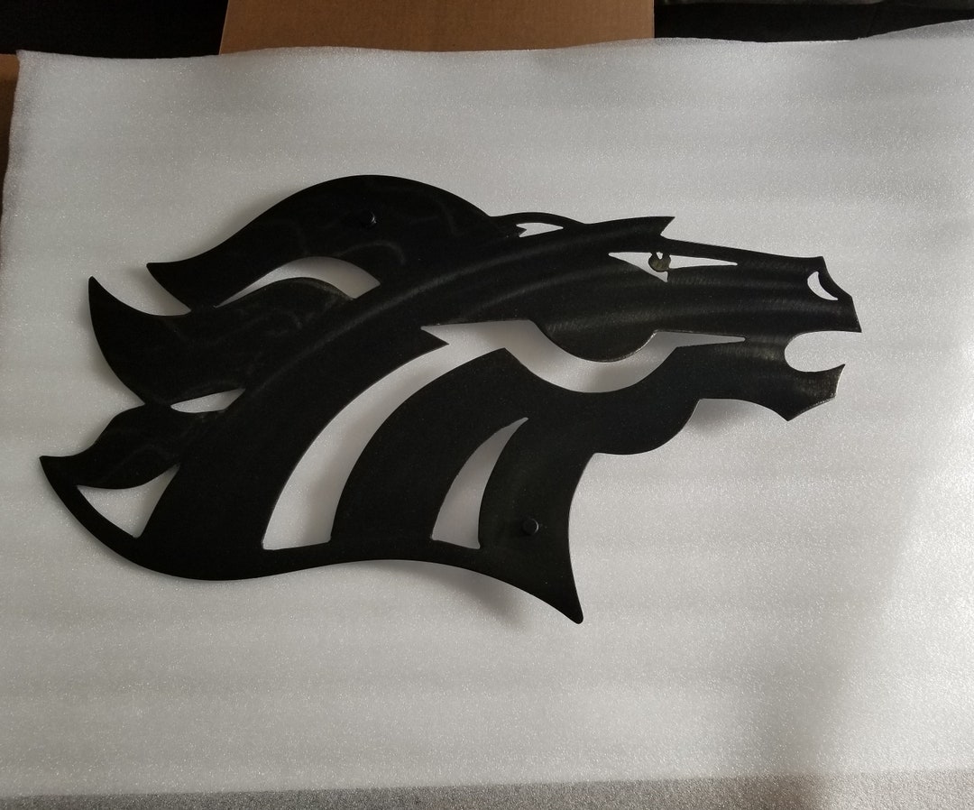 Metal Bronco Wall Art Handmade Broncos Wall Art, Birthday Present ...