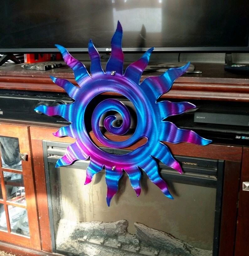 Sun Wall Art ETSY Handmade Wall Hanging Sun Plasma Cut Sun | Etsy