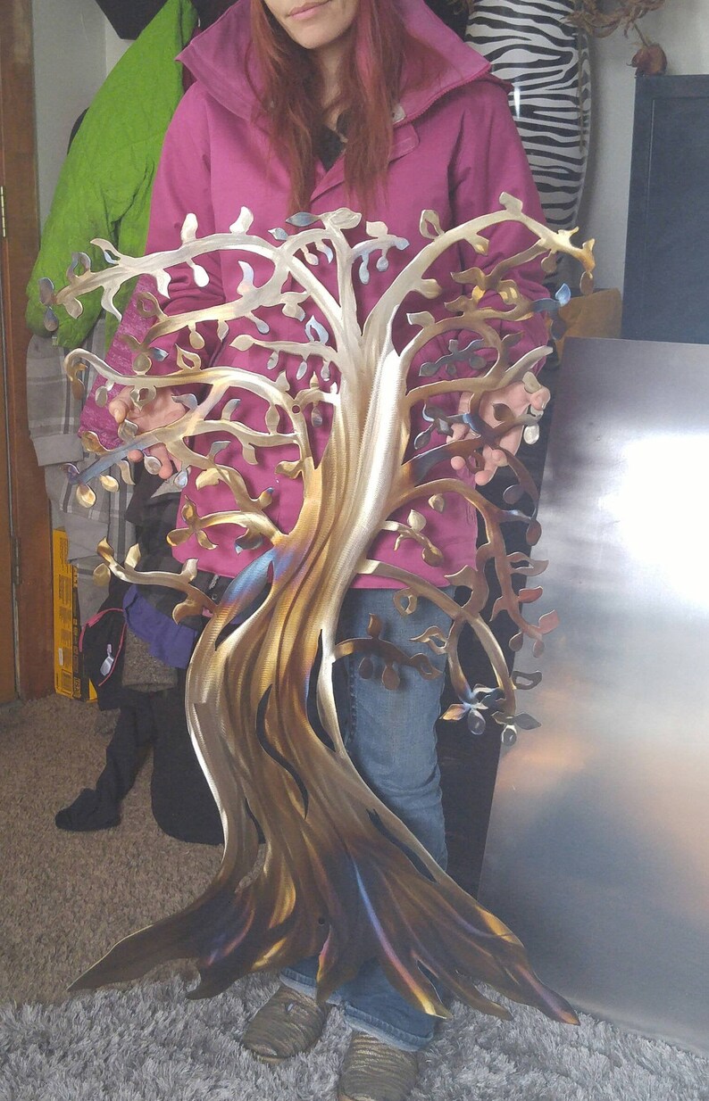 Unique Home Decor Metal Wall Art Tree / Plasma Cut Olive Tree - Etsy