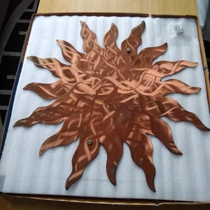 Rustic Metal Wall Art Sun Farmhouse Modern Decor - Etsy