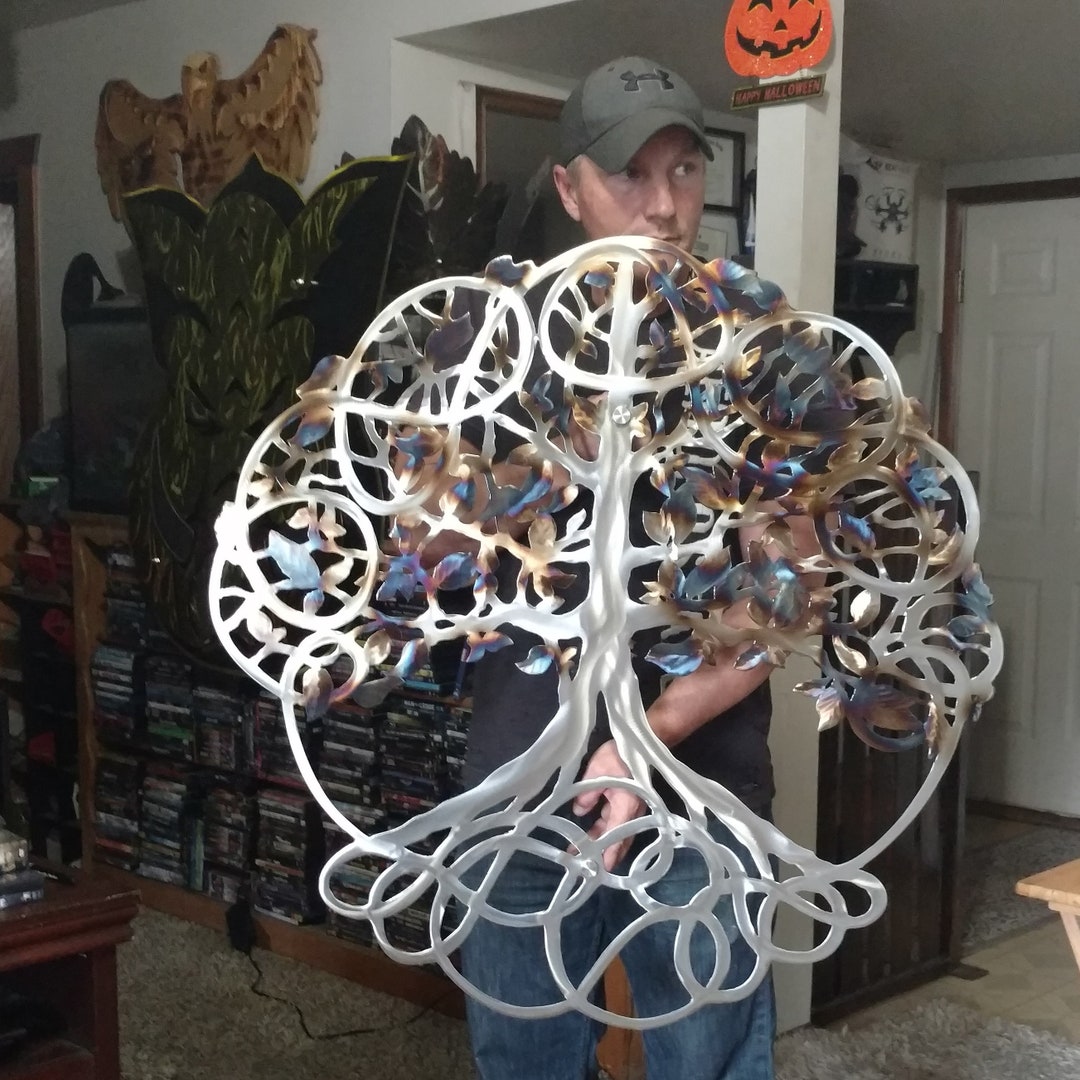 Metal Tree of Life Sign Family Roots Sign Indoor Outdoor - Etsy