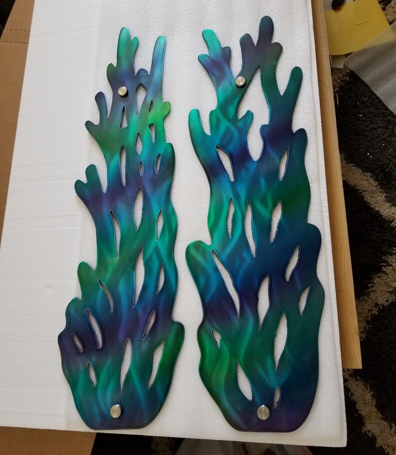 Metal Wall Art Beach Vibes Seaweed Art Steel Wall Decor - Etsy