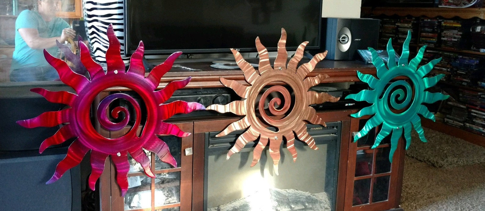 Sun Metal Wall Art. Rustic Wall Hanging Sun. Sun Decor. | Etsy