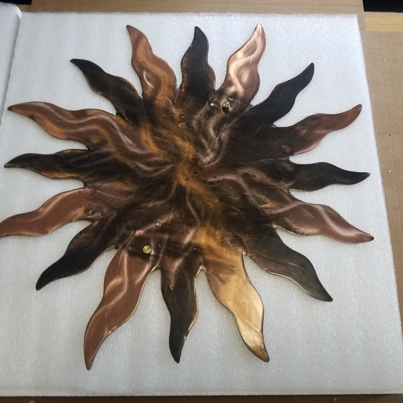 Copper Sun Wall Art - Etsy